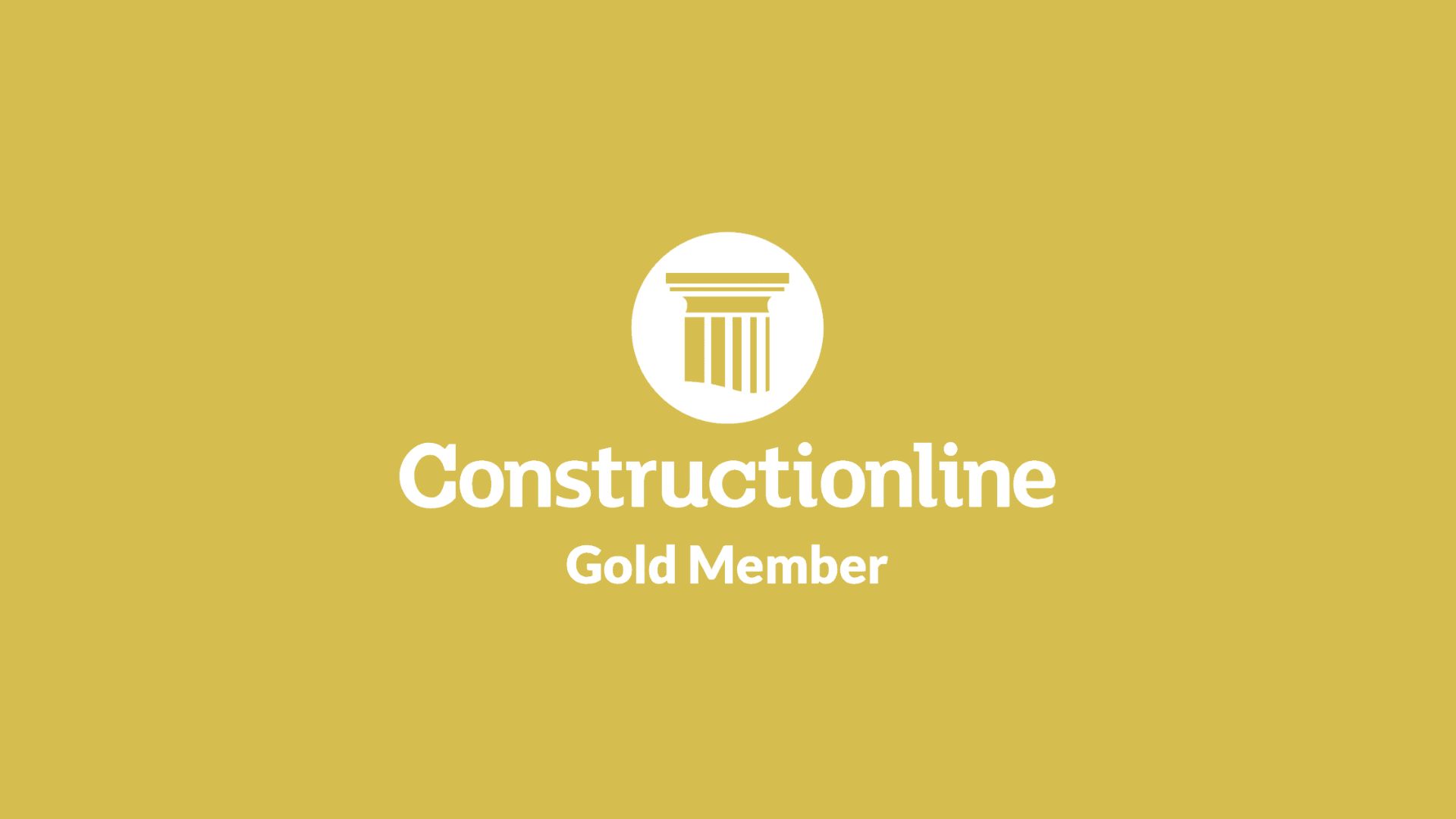 Eycon Awarded Our Gold Member Constructionline Certificate